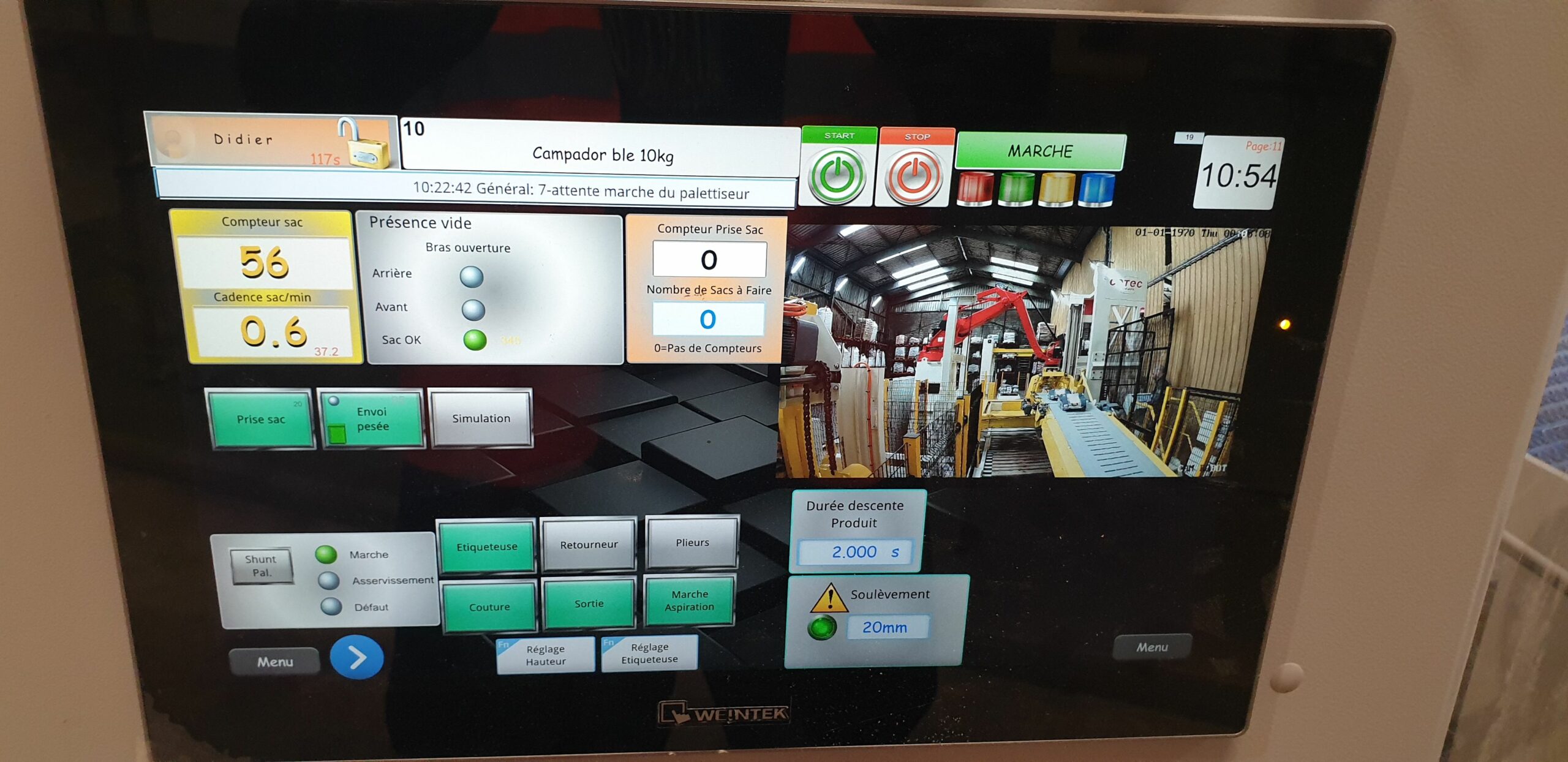 NUTREA, ensacheuse et robot de palettisation pour palettes non ...