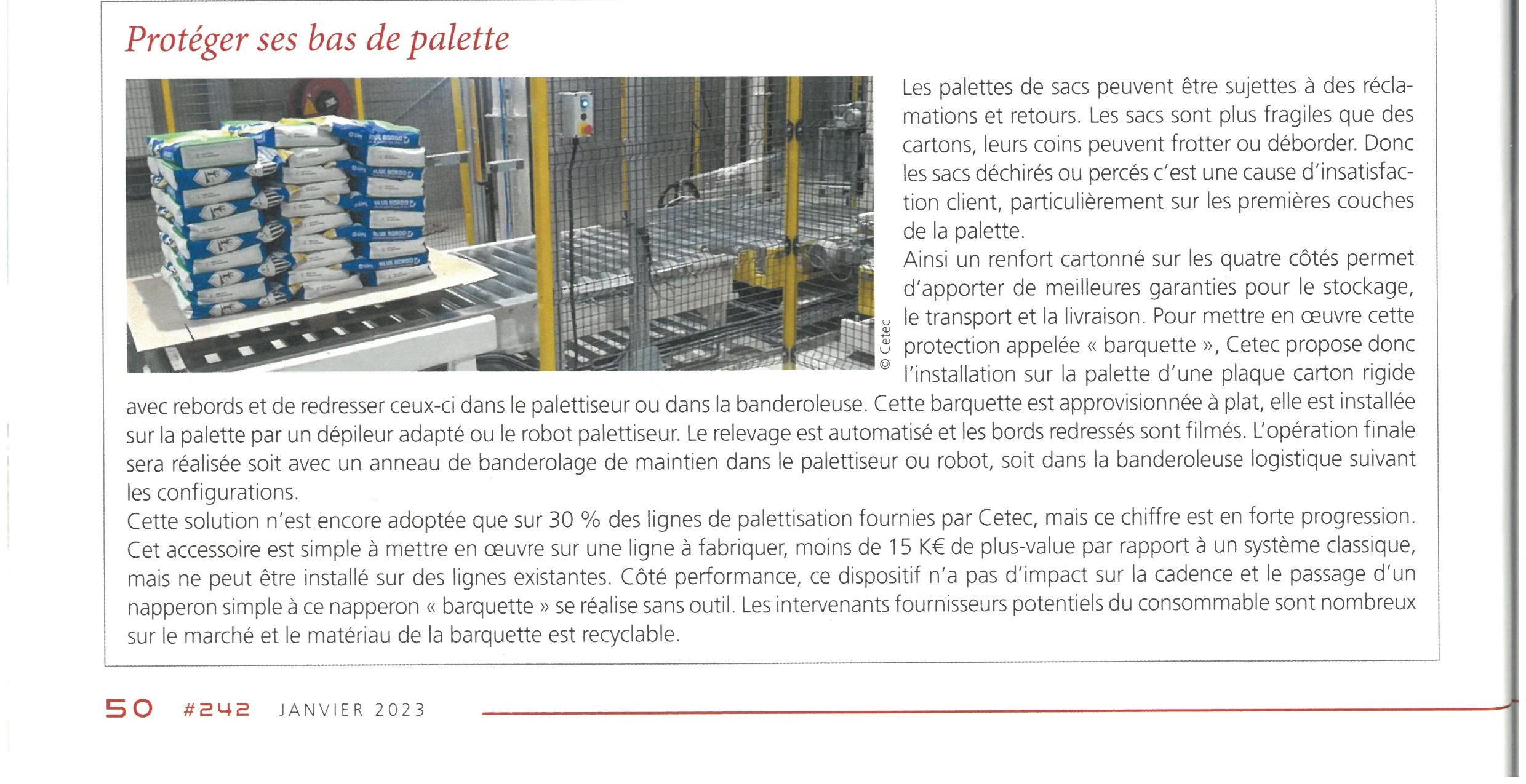 Infovrac - Protéger ses bas de palette - Cetec Industrie