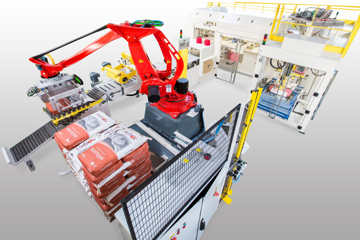 Ensachage et palettisation: Solution compacte - Cetec Industrie Cetec ...